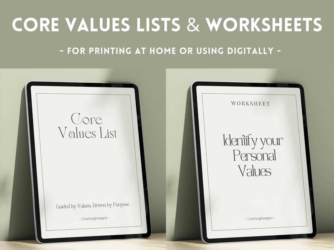 Core Values List | Core Values for Kids | Identifying Core Values ...