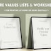 Core Values List | Core Values for Kids | Identifying Core Values ...