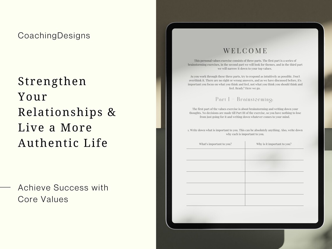 Core Values List | Core Values for Kids | Identifying Core Values ...