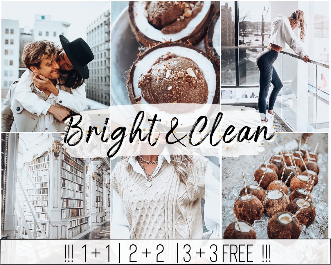 10 Bright and Clean Lightroom Presets Mobile Desktop - Etsy