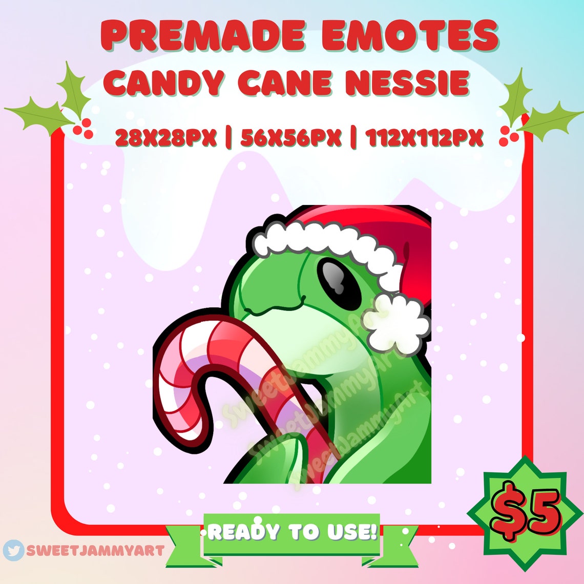 Apex Legends Candy Cane Nessie Emote Twitch Emotes Discord Emotes ...