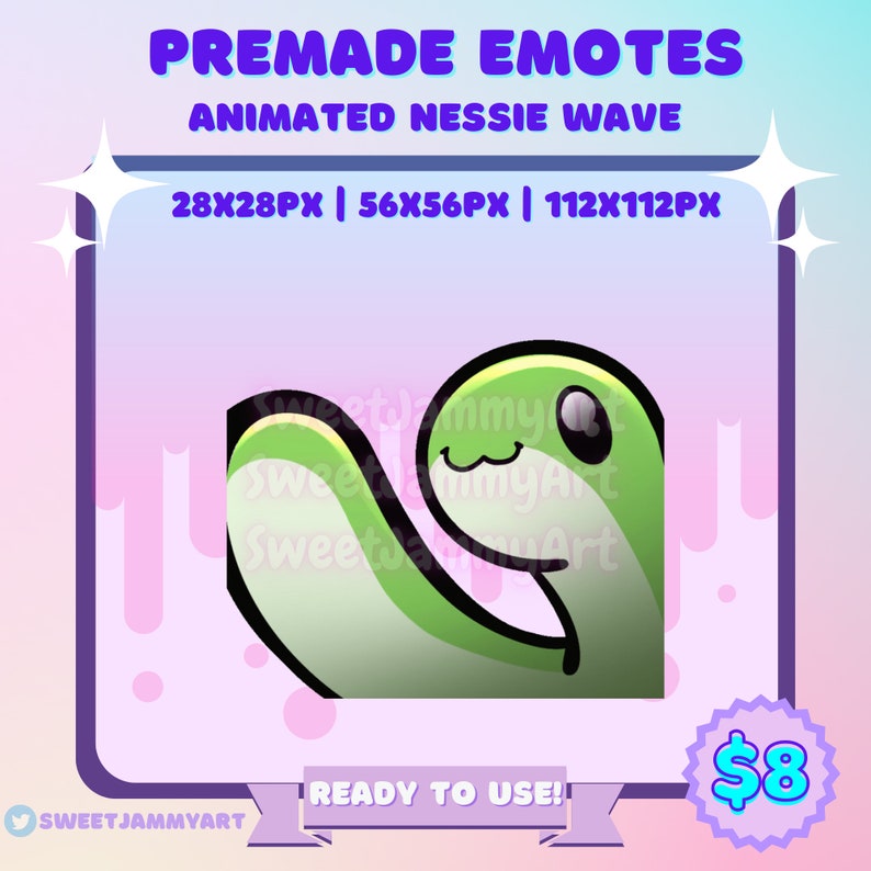 Apex Legends Animated Nessie Wave Emote | Twitch Emotes | Discord ...