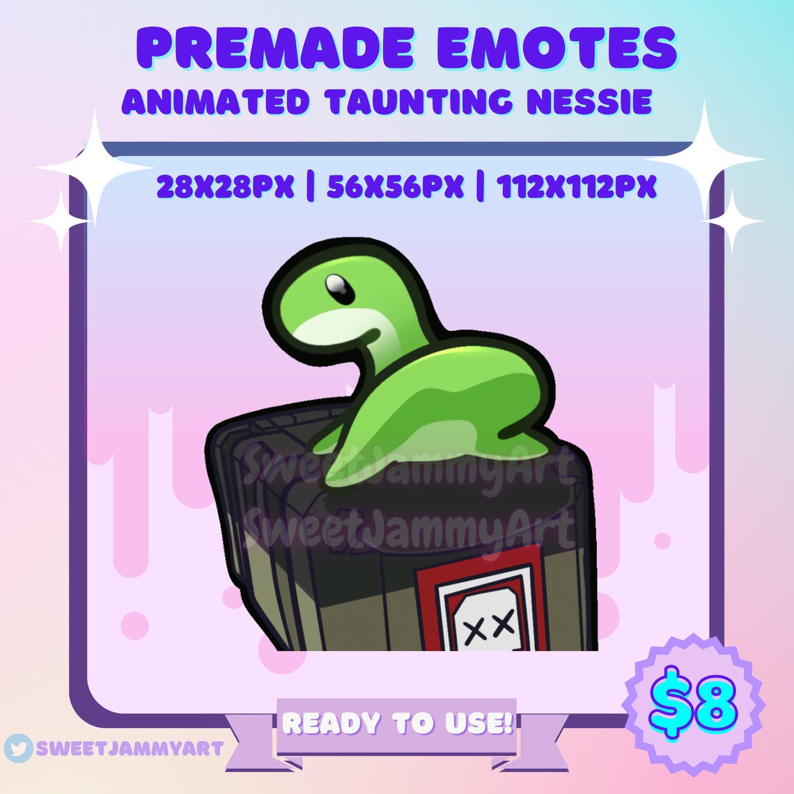 Apex Legends Nessie Emote: Animated Taunting Green (digital Download ...