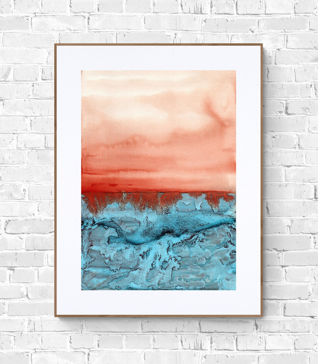 Abstract Original Art Print to Decorate Your Office or Home Wall Decor ...