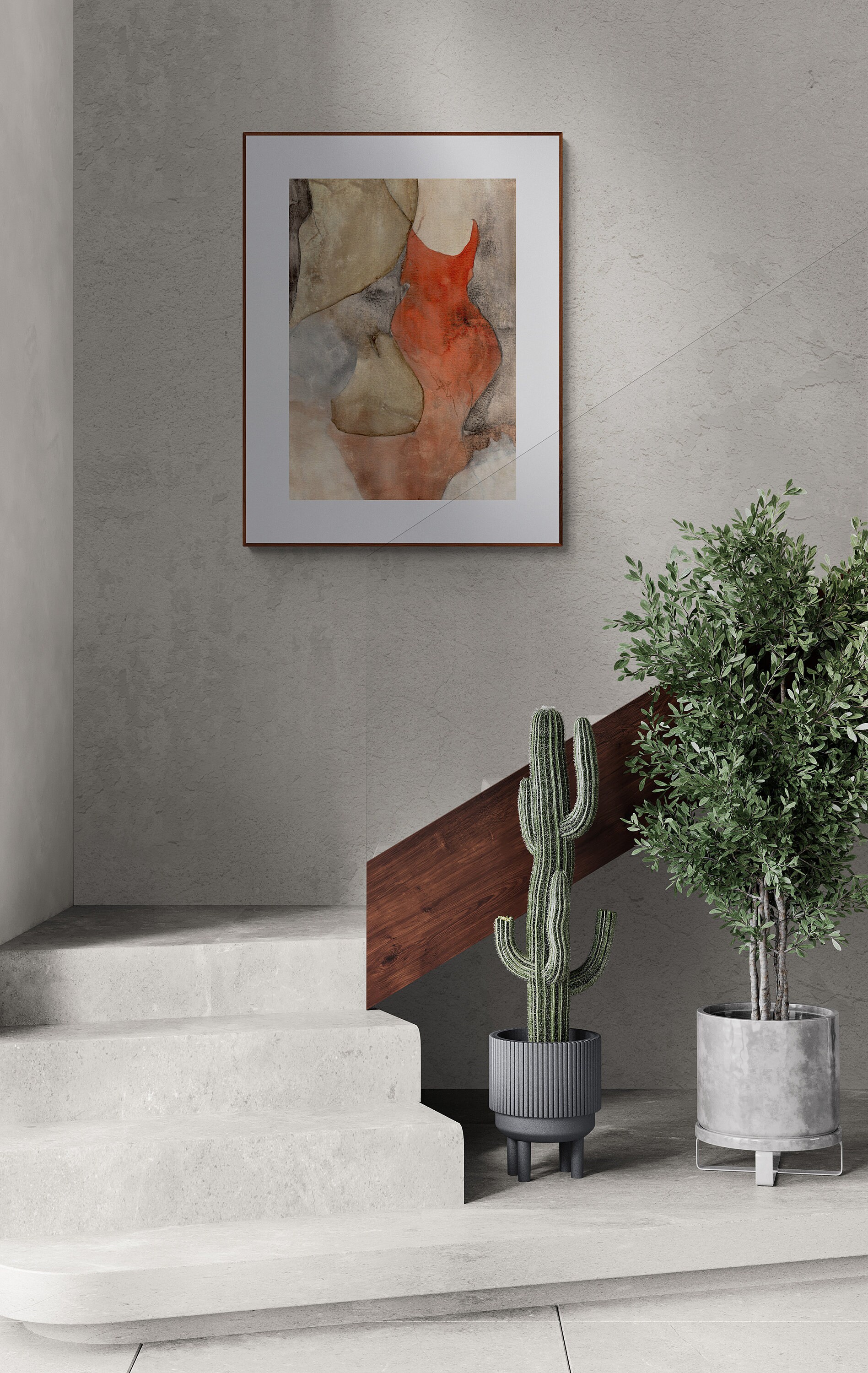 Abstract Original Art Print to Decorate Your Office or Home Wall Decor ...