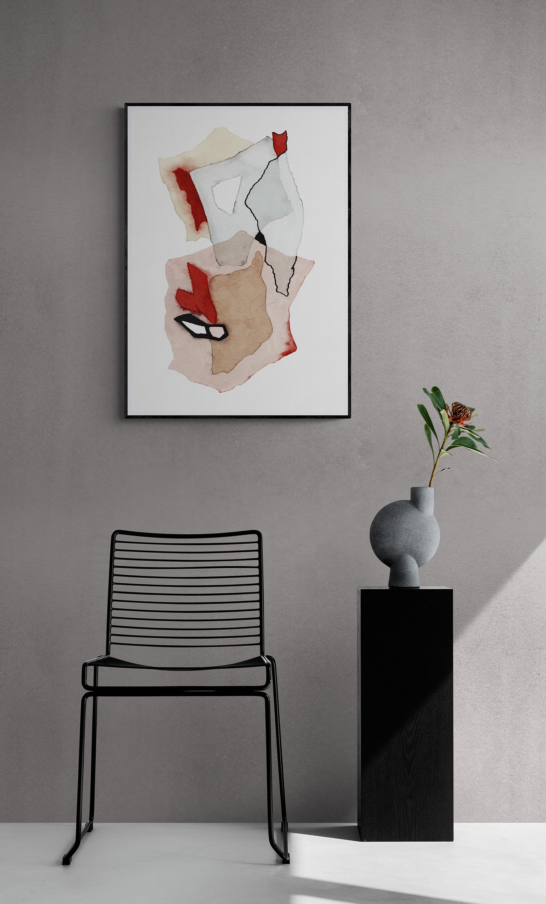Abstract Original Art Print to Decorate Your Office or Home Wall Decor ...