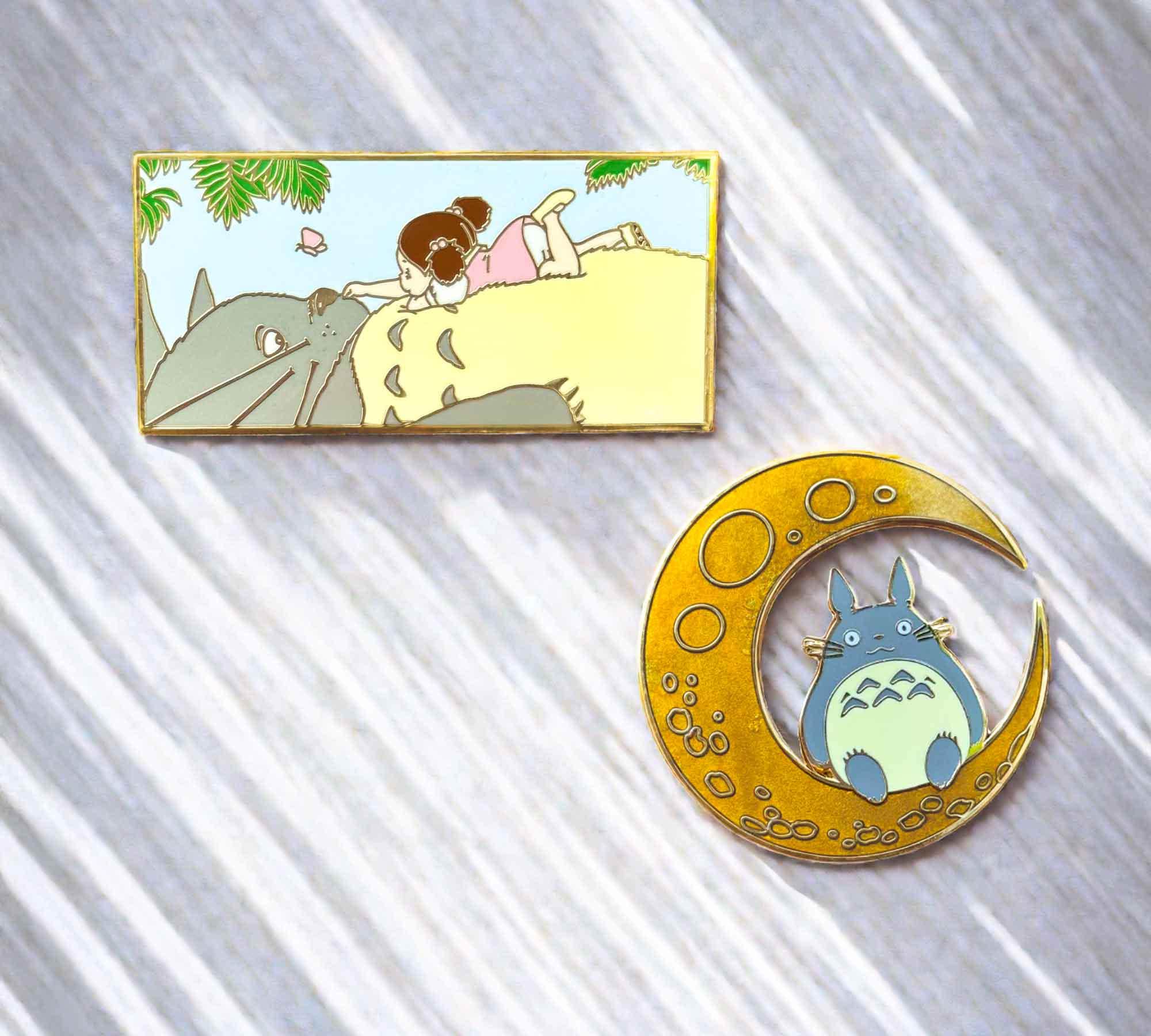 Studio Ghibli Enamel Pin: Totoro Anime Lapel Badge - Etsy