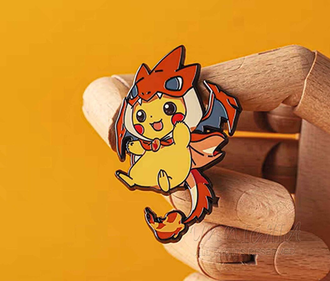 Anime Pin Electric Monsters Pika Pokeball Cute Brooch Video Game ...