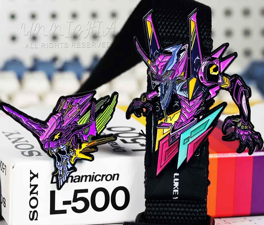 Evangelion Eva 01 Hard Enamel Pin Set Glow in Dark Anime Accessories ...
