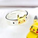 Cute Sterling Silver Pokeball Anime Cartoon Band Ring, Lightning Bolt ...