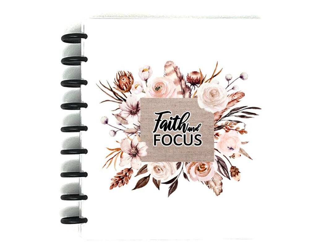 Boho Flowers Faith & Focus Journal - D1 | Discbound Monthly, Weekly ...