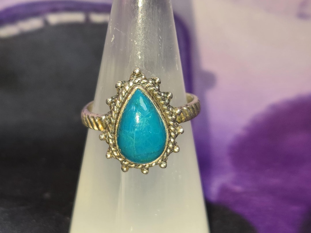 Peruvian Opalina - Andean Blue Opal Ring, Size 7 - Etsy