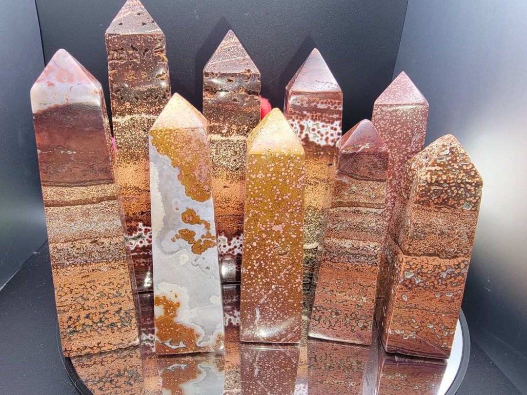 Indonesian River Jasper Towers - Etsy