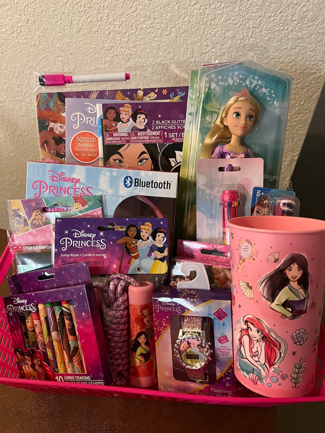 Disney Princess Gift Basket - Etsy