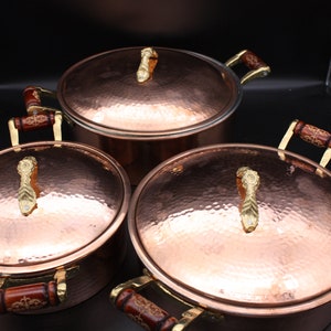 Handmade Hammered Copper Cookware: Healthy Kitchen Utensils - Etsy