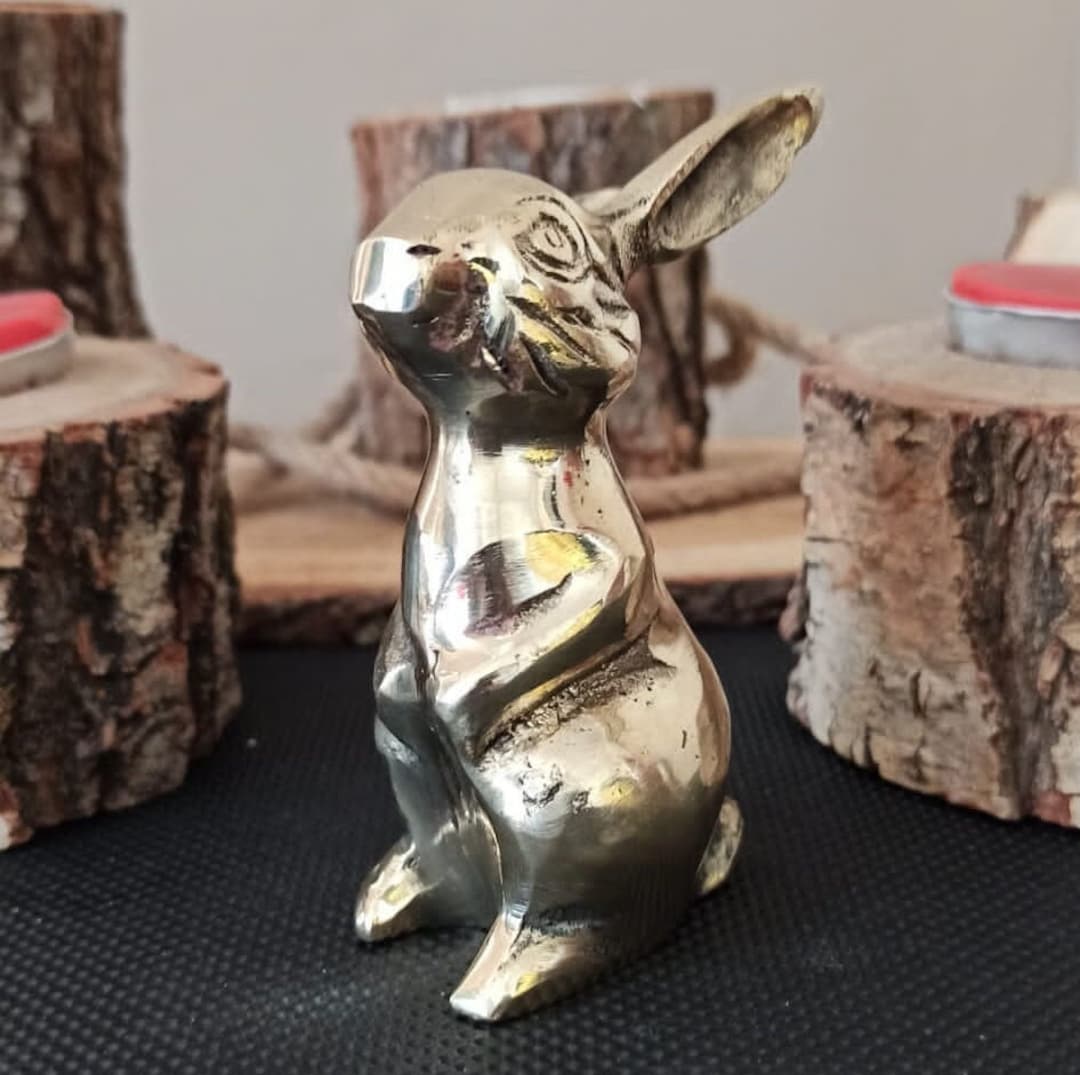 Rabbit / Brass Rabbit / Little Rabbit / Gold Bunny Statue / Home ...