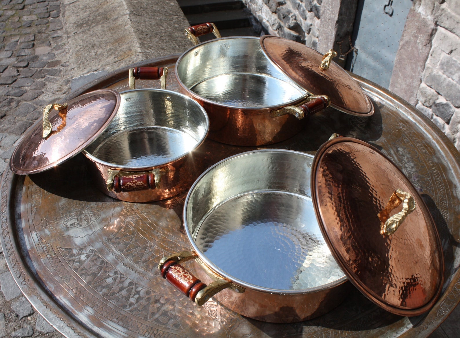 Handmade Hammered Copper Cookware: Healthy Kitchen Utensils - Etsy