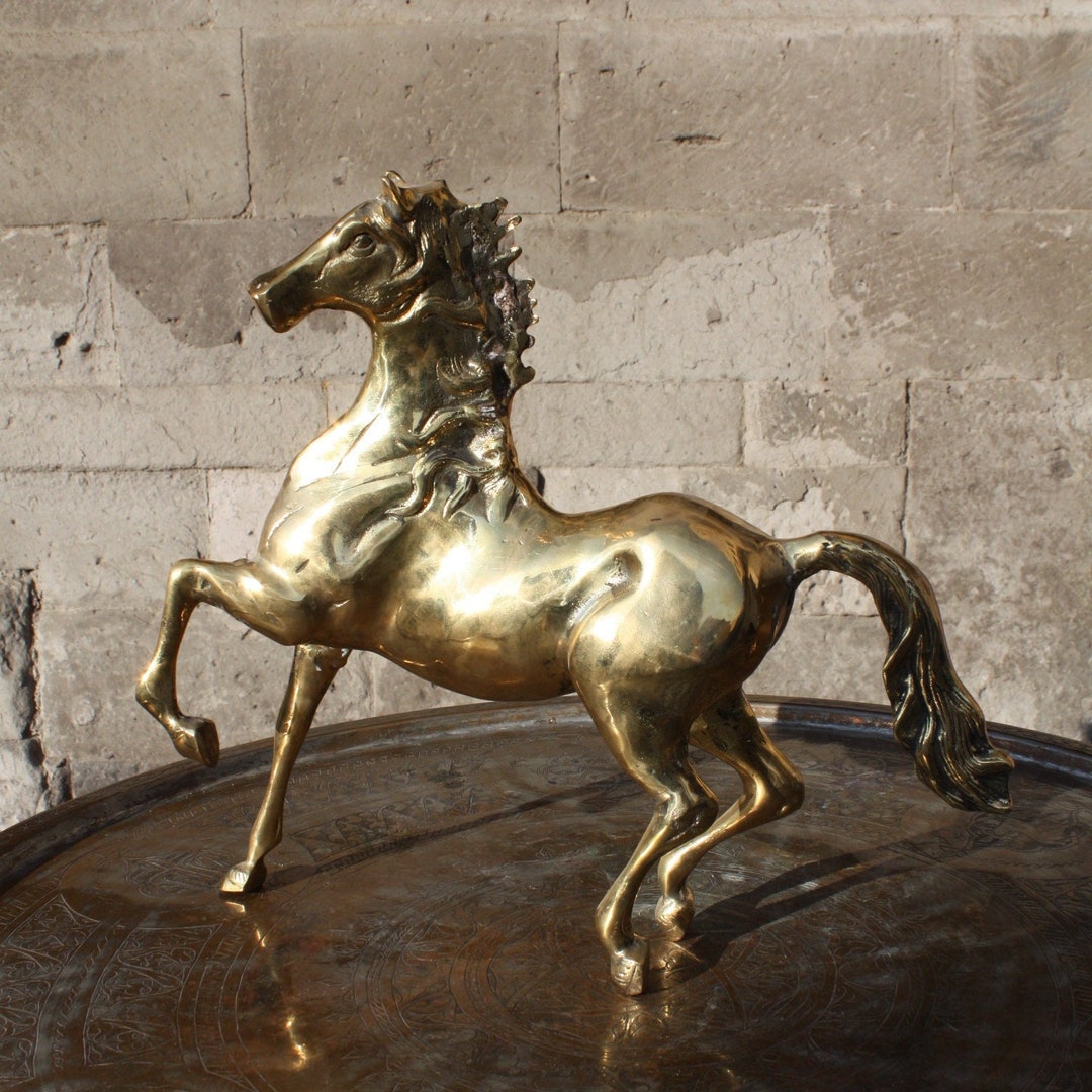 Horse Statue / Big Horse Statue / Brass Horse / Decorative Statue Gift ...