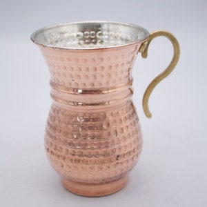 Hammered Copper Mug: Turkish Handicraft Kitchen Decor - Etsy