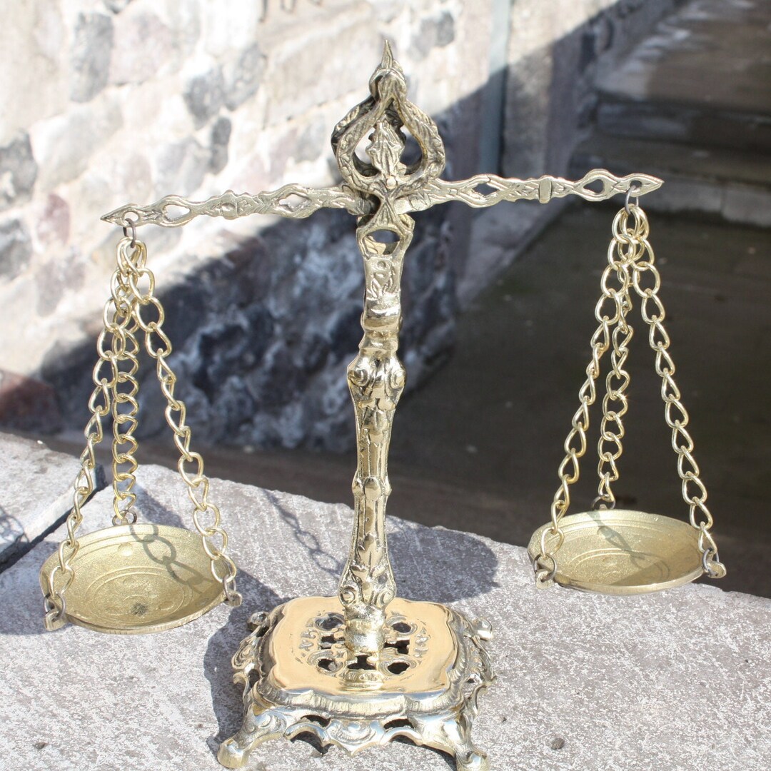 Big Scales of Justice Gift / Libra Scale / Big Justice Jewelry Gift ...