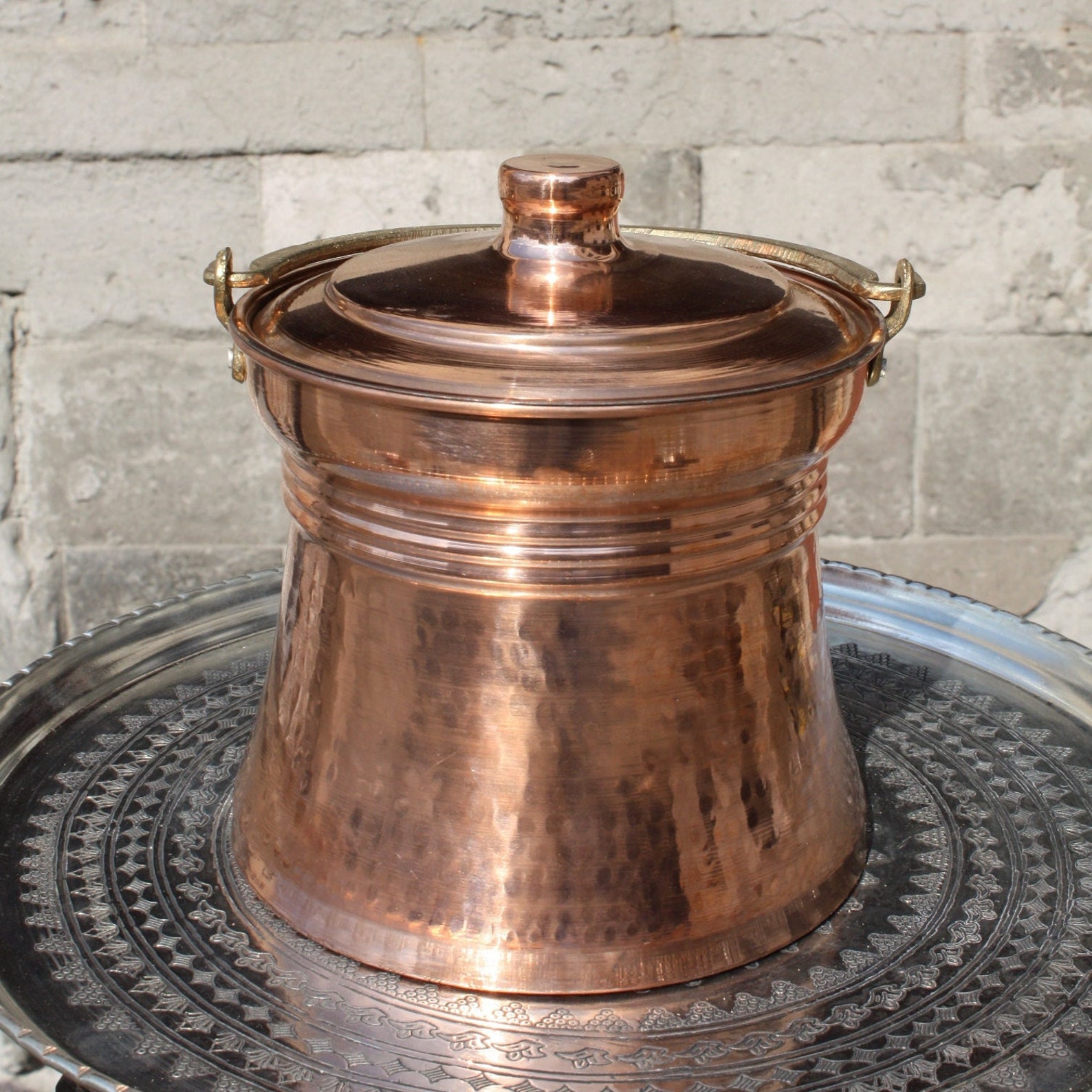 Hammer Forged Copper Pails, Bucket, Copper Bucket Hammer Forged ...