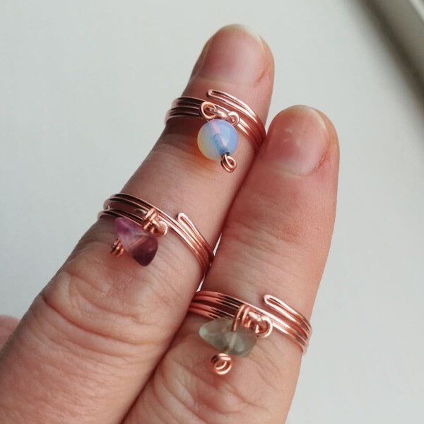 Opalite Ring - Etsy UK
