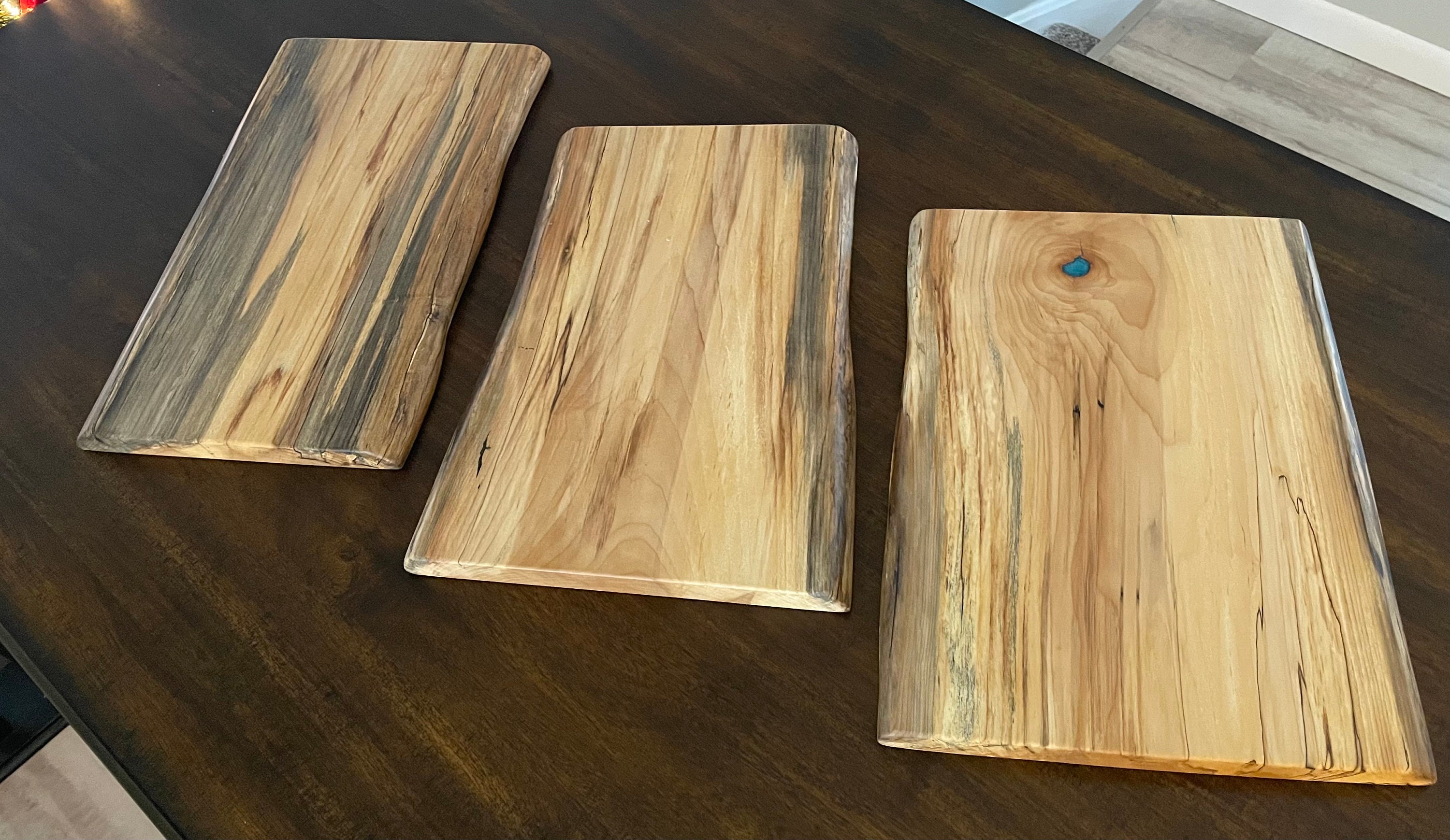 Spalted Maple Live Edge Serving Boards - Etsy