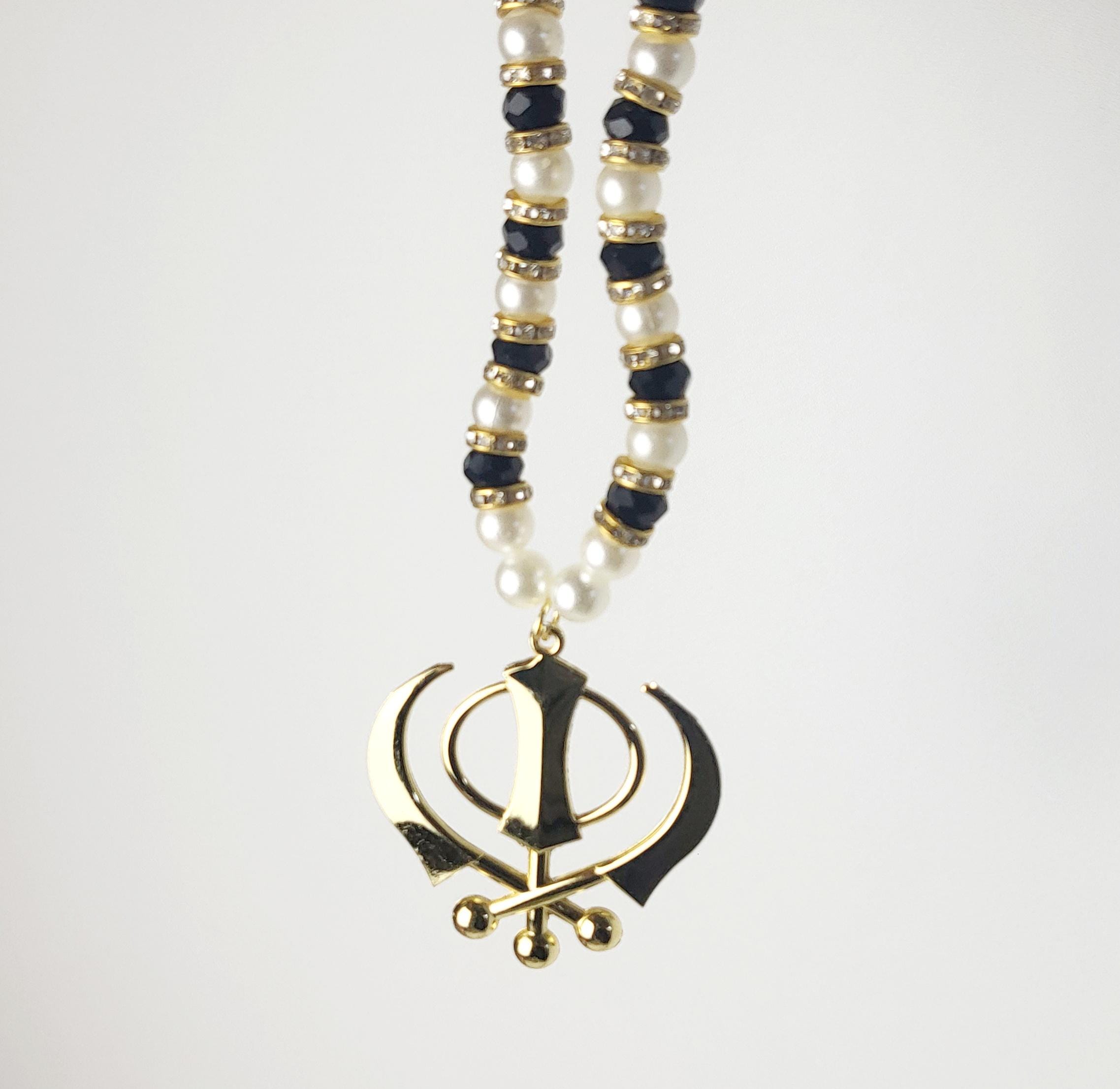 Khanda, Beads, Punjabi Car Hanging, Sikh Car/home/office Décor - Etsy