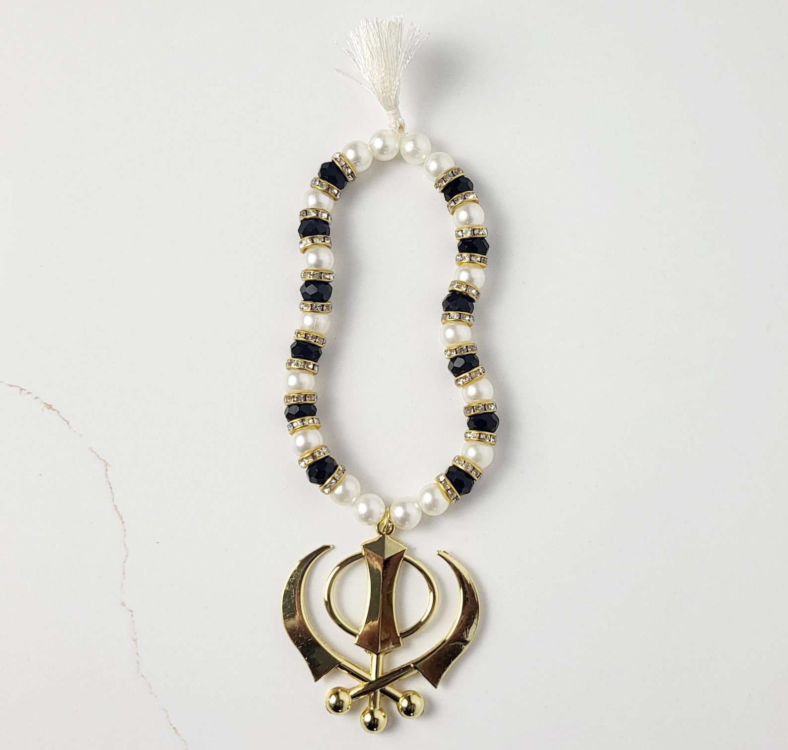 Khanda, Beads, Punjabi Car Hanging, Sikh Car/home/office Décor - Etsy