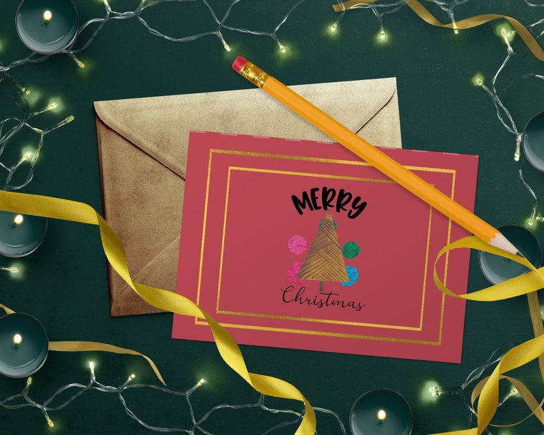 Foldable Christmas Cards Printable Bundle 5 Downloaded-able - Etsy