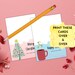 Foldable Christmas Cards Printable Bundle 5 Downloaded-able - Etsy