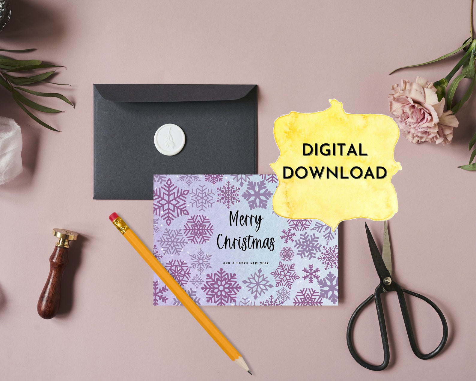 Foldable Christmas Cards Printable Bundle 5 Downloaded-able - Etsy