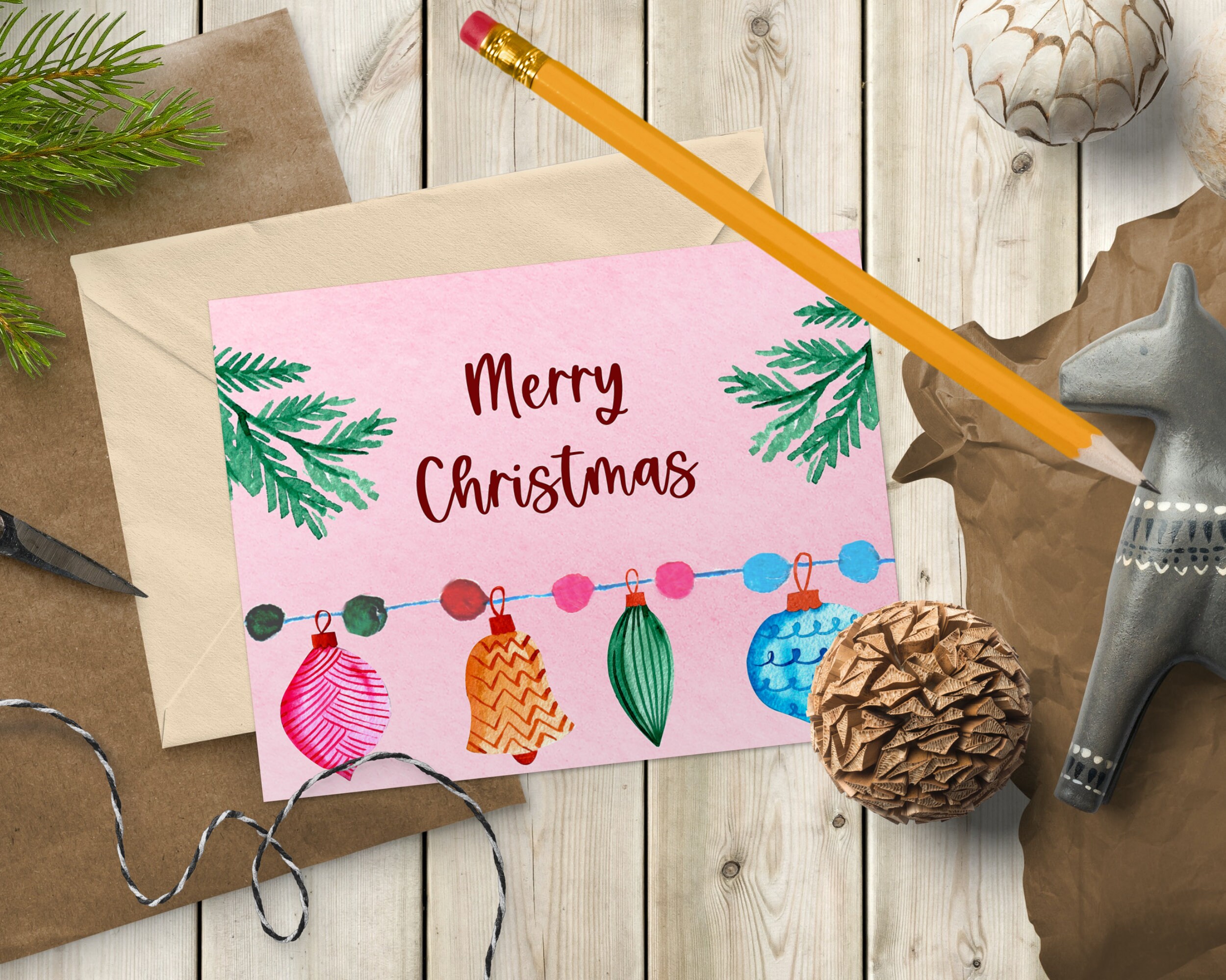 Foldable Christmas Cards Printable Bundle 5 Downloaded-able - Etsy