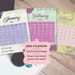 2022 Monthly Calendar Printable Colorful Floral Themes & Inspirational ...