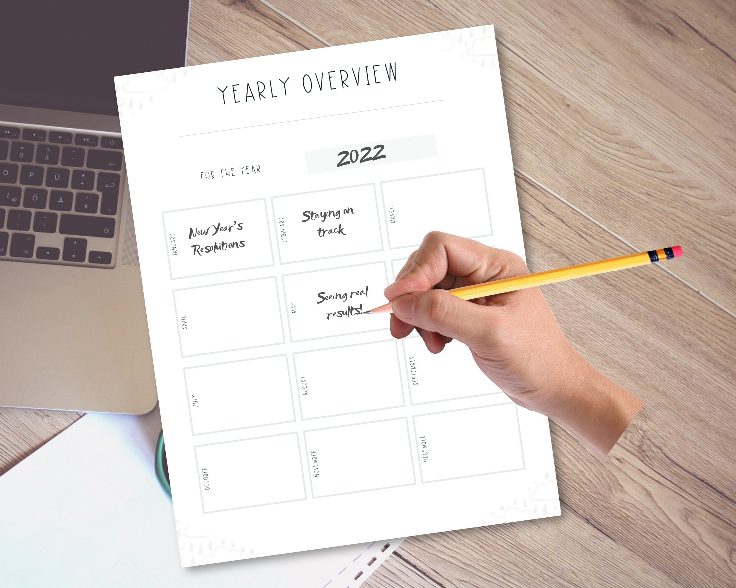 Undated Printable Planner Bundle Daily Weekly Monthly - Etsy