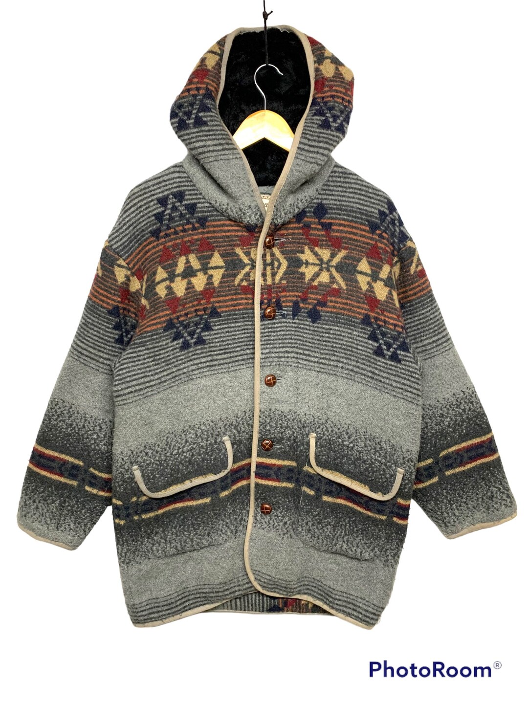 Vintage Eapeara Native Navajo Fleece Jacket Hoodie Size S - Etsy