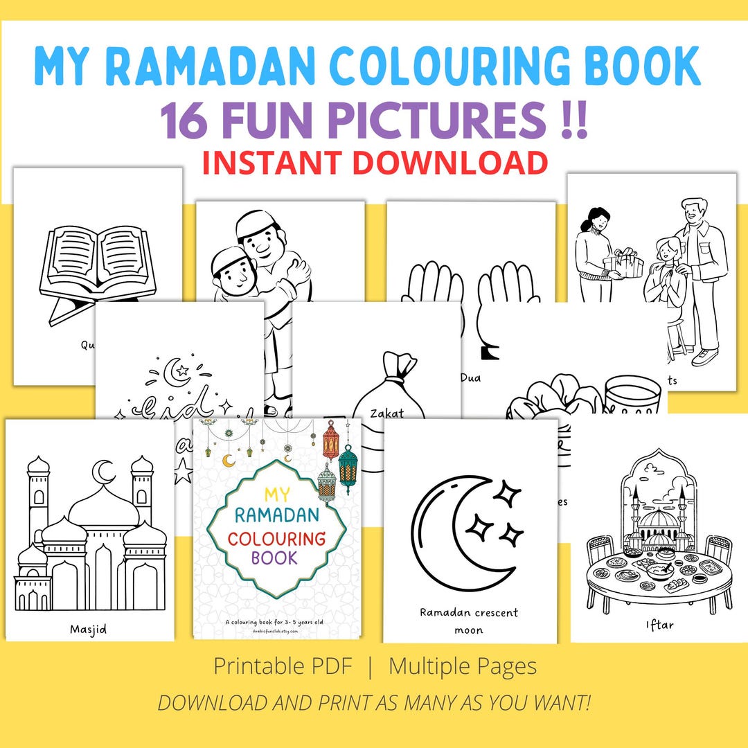 My Ramadan Colouring Book. A Ramadan Colouring Book for Toddlers ...