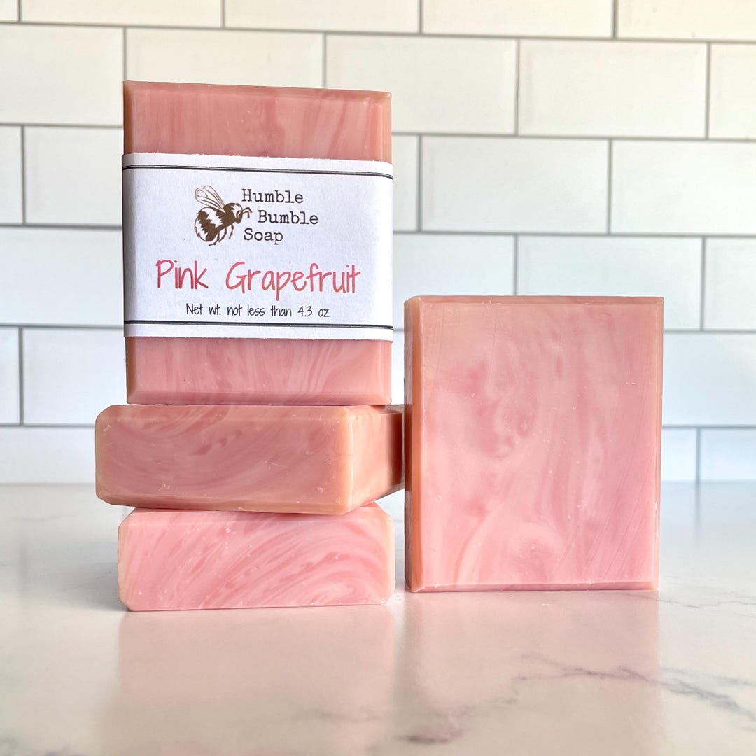 Pink Grapefruit Soap, Citrus Soap, Shower Soap, Body Soap, Bathroom ...
