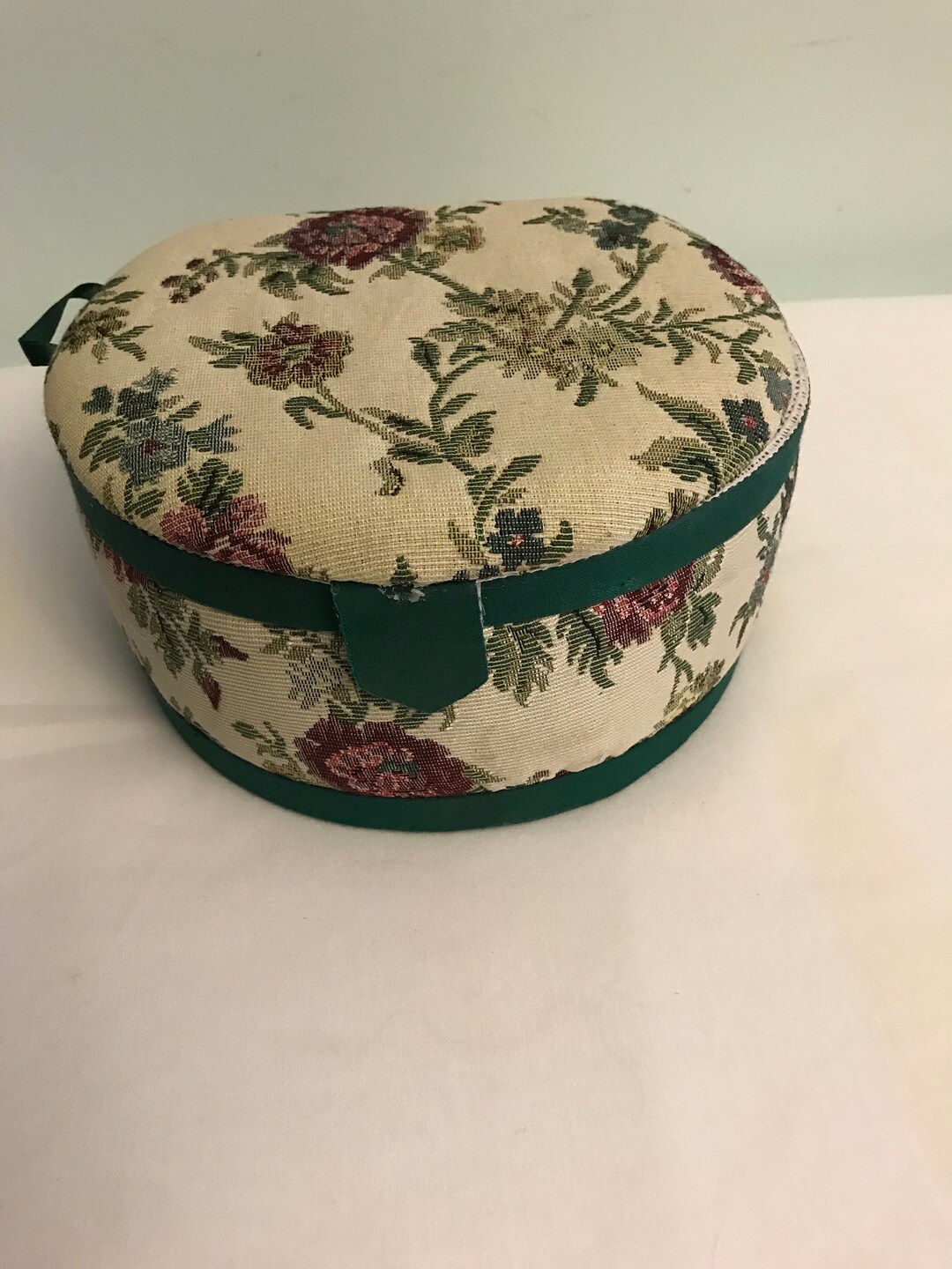 Vintage Cloth Covered Sewing Box - Etsy