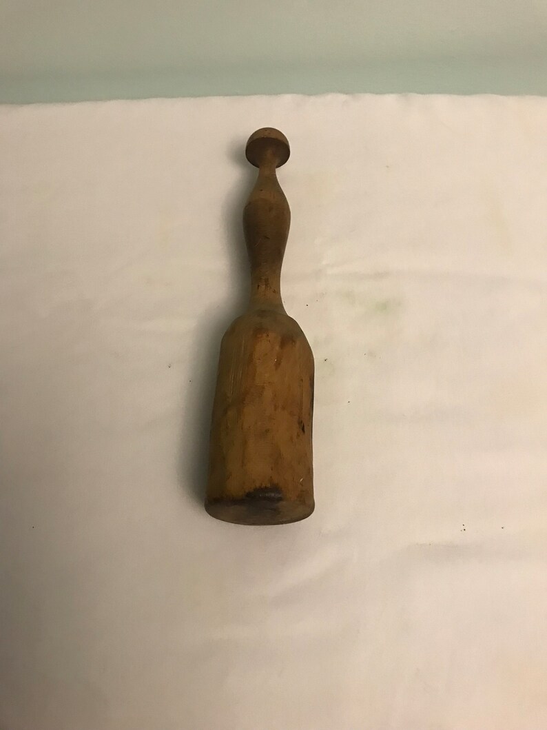 Vintage Wooden Push or Stomp Tool - Etsy