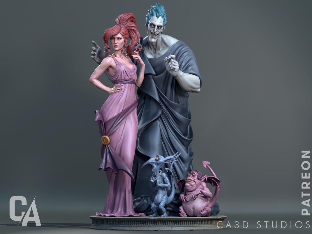 Hades and Megara 16K 3D Resin Print – Iconic Duo From Hades With Pain ...