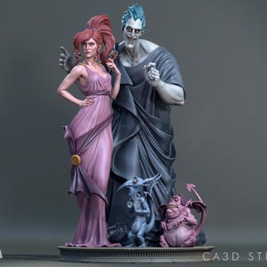 Hades and Megara 16K 3D Resin Print – Iconic Duo From Hades With Pain ...
