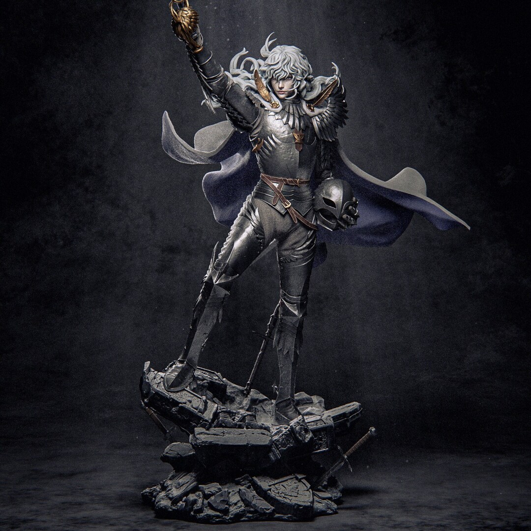 Griffith 16K 3D Resin Print the White Hawk From Berserk Highly Detailed ...