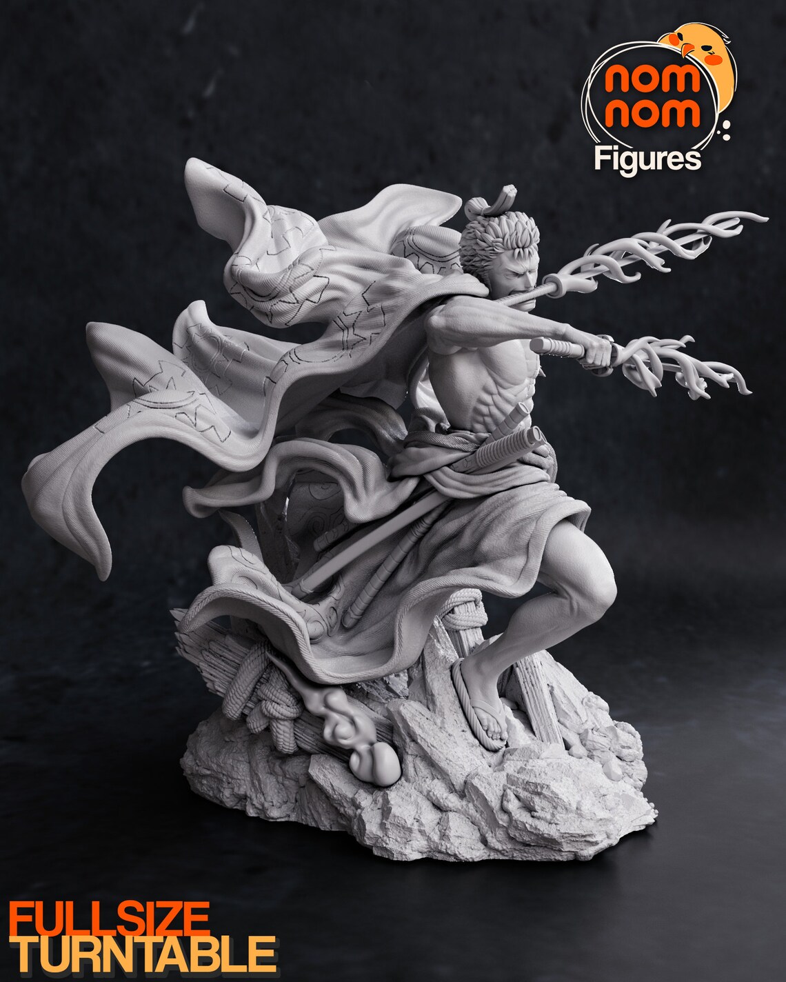 Wano Zoro 178mm Resin Print the Swordsman of the Wano Arc From One ...