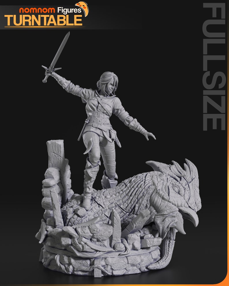Ciri 16K Resin Print – the Lion Cub of Cintra From the Witcher | Ultra ...