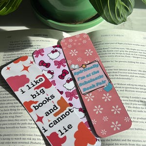 Kitty Bookmark / Kid Friendly Bookmark / Ribbon and Bows Bookmark - Etsy