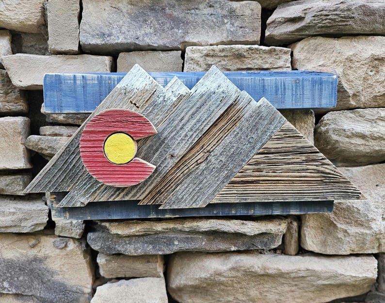 Rustic Colorado Mountain Wall Decor - Etsy