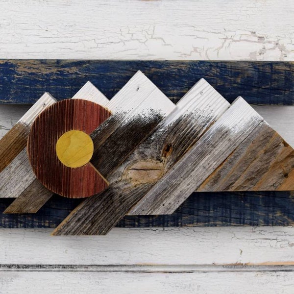 Wood Colorado Flag - Etsy