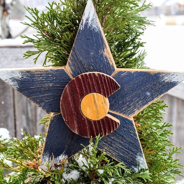 Wood Star Tree Topper - Etsy