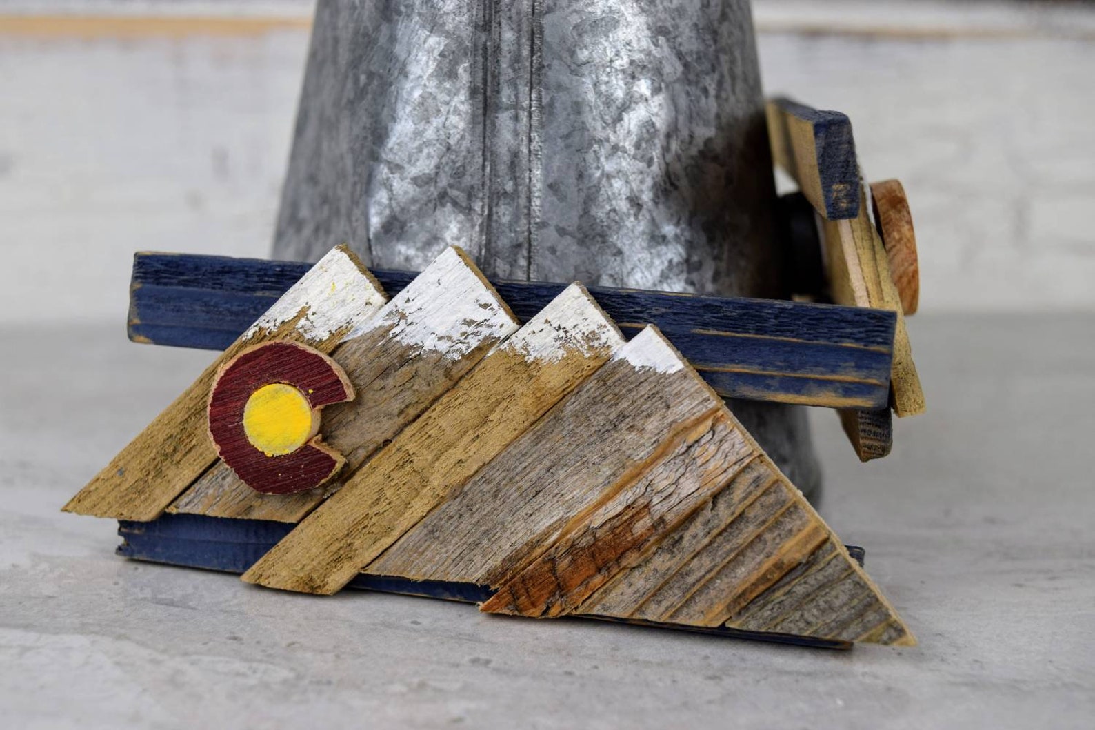 Colorado Magnet 2x4 Handmade Wooden Flag-inspired CO Mountain Kitchen ...